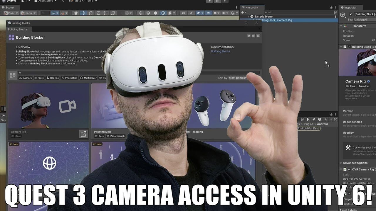 How to start developing with camera access for Meta Quest 3 on Unity 6 ...